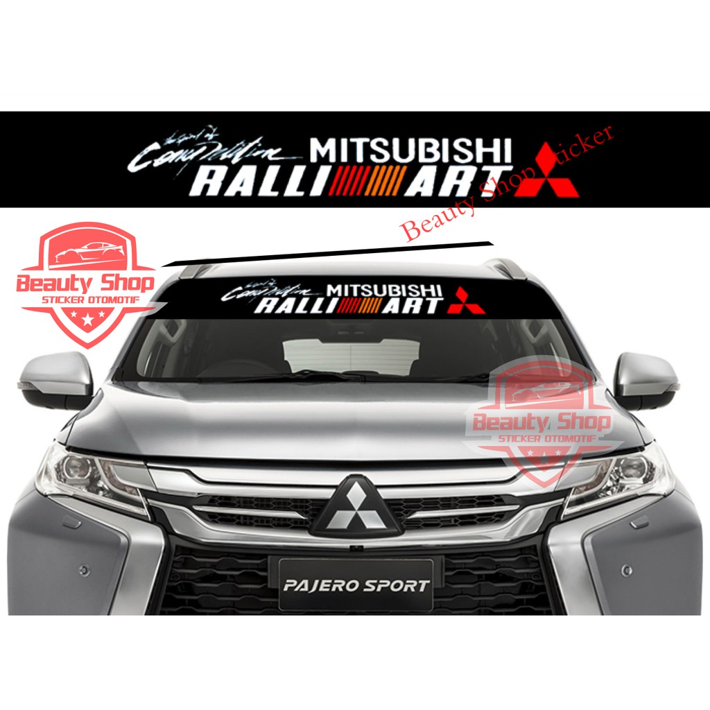 RALLIART MITSUBISHI STICKER MITSUBISHI XPANDER PAJERO MIRAGE OUTLANDER ...