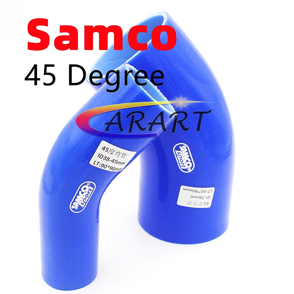SAMO 45 Degree Silicone Reducer Hose Car Air Intake Tube Turbo Coupler ...