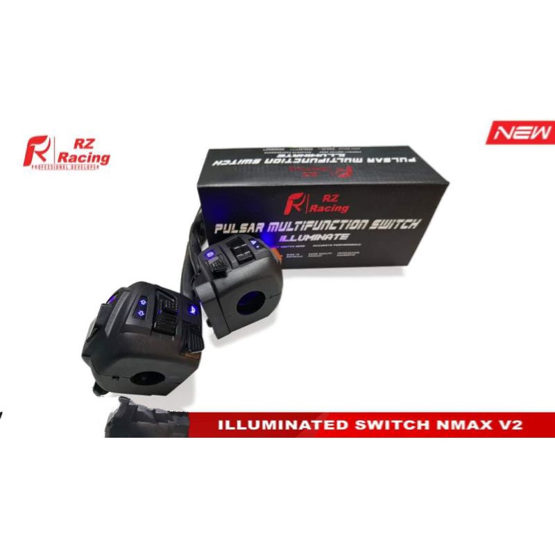RZ RACING ILLUMINATED SWITCH NMAX V2/NMAX V1 RAIDER 150 | Shopee ...
