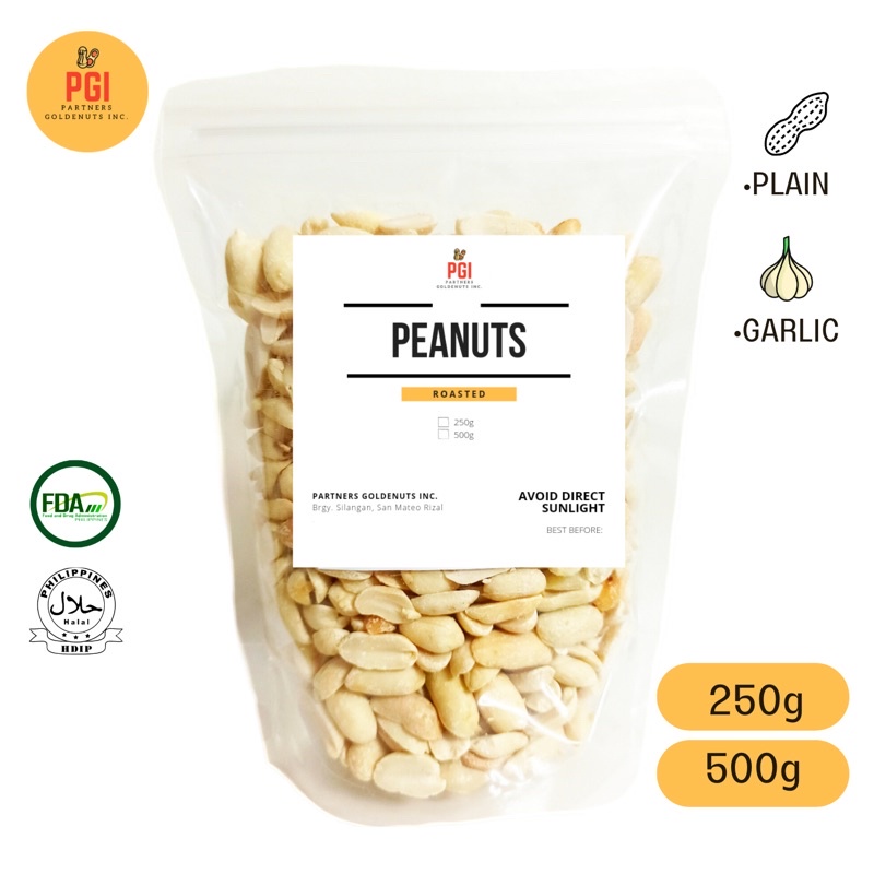 Roasted Peanuts / Mani (PLAIN/ GARLIC) | Shopee Philippines