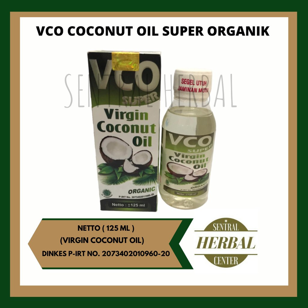 New Vco Super Organic Virgin Coconut Oil Packaging -125ml | Shopee ...
