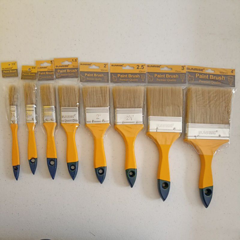 Paint Brush (Sunrise Paint Brush) Good Quality, Size 1/2” 3/4” 1” 1.5 ...
