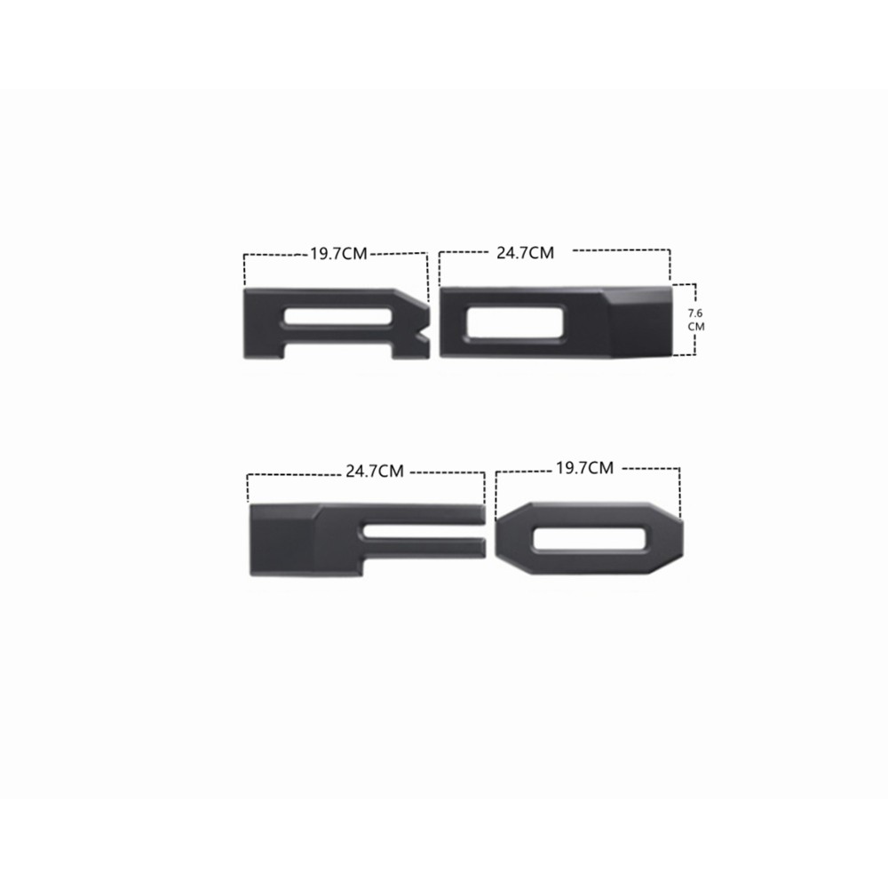 Fit For Ford Ranger Raptor Grille Front Grille Letters (For ...