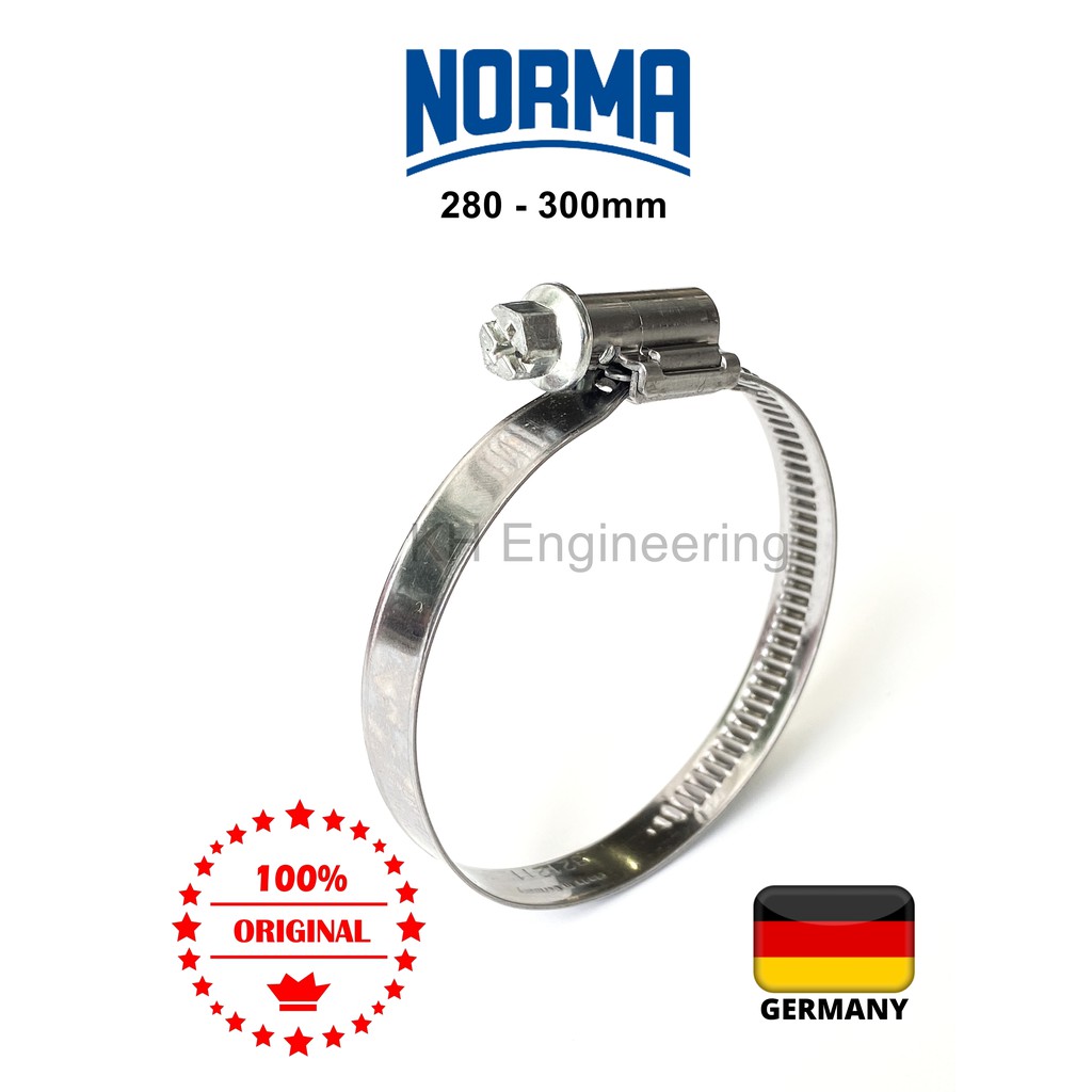 NORMA TORRO Hose Clamp Hose Clip Paip [280 - 300mm] Stainless Steel ...