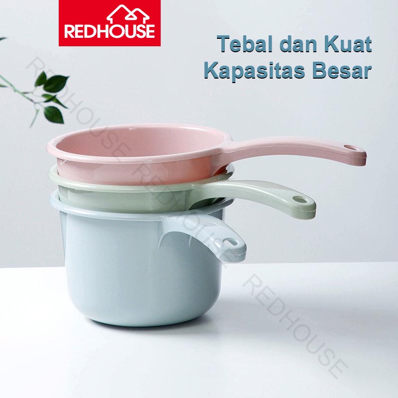 Red HOUSE Bath Dipper Pastel Color Multipurpose Water Dipper Thick ...