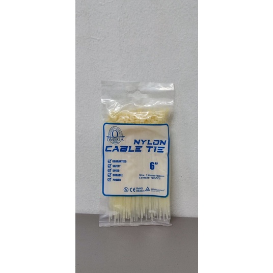 OMEGA Nylon Cable Tie (4”/5”/ 6”/7”/8”) | Shopee Philippines