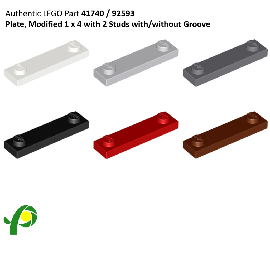LEGO Parts 92593 41740 Plate Modified 1x4 with 2 Studs | Shopee Philippines