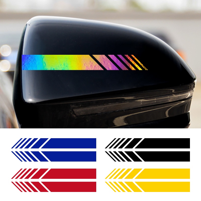Car Rear View Side Mirror Stripe Car Stickers Car Body Window Bumper ...