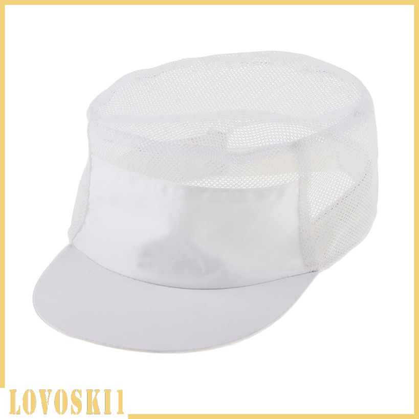 [LOVOSKI1] White Mesh Chef Hat Cap Catering Baker Kitchen Work Head ...