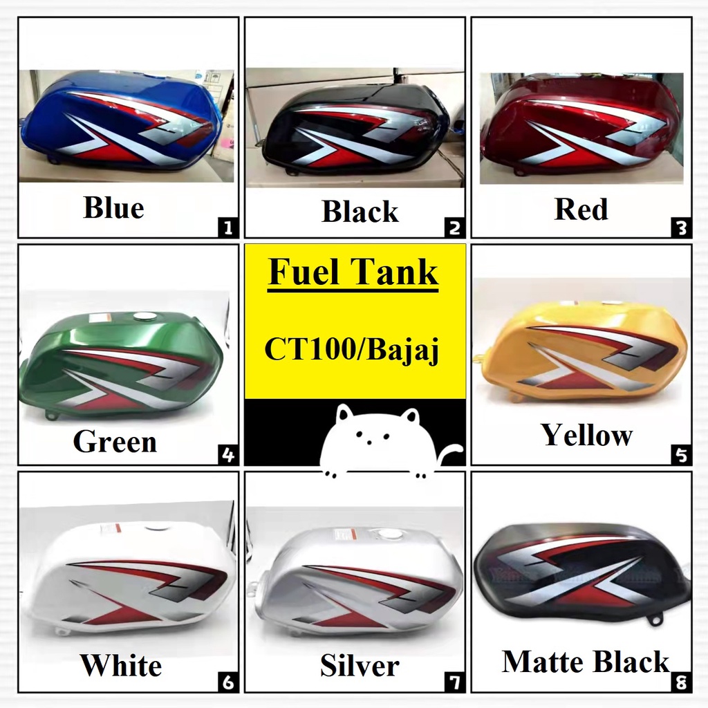 {COD} Fuel Tank / Gas Tank - CT100/Bajaj (Black/Red/Blue/Matte Black ...