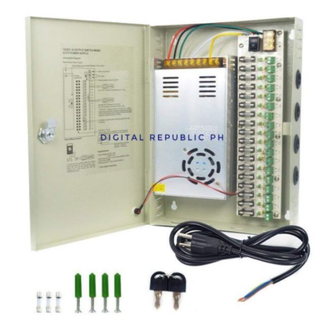 12V 20A Centralized Power Supply with Fan (Fuse Type) | Shopee Philippines
