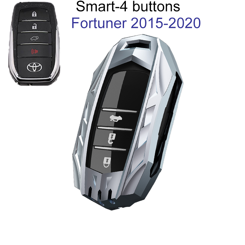 Transparent TPU Zinc Alloy Car Key Cover Casing For Toyota Smart Key ...