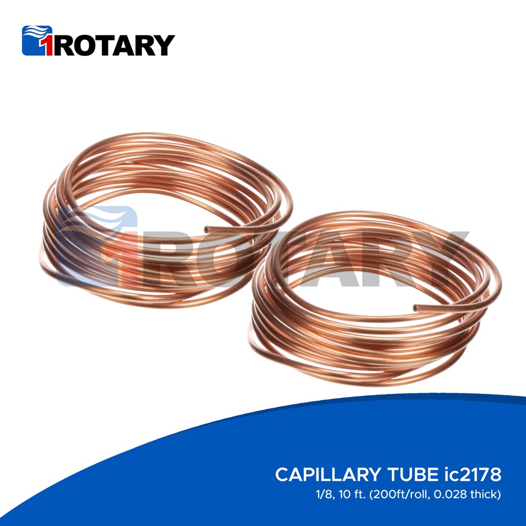 1Rotary Capillary Tube 1/8,HP (0.028 thick) 10ft 2PCS (IC2178) | Shopee ...