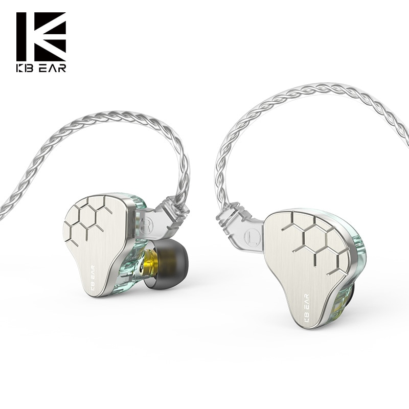 KBEAR Lark 1DD+1BA Hybrid Driver Metal In Ear Earphone HIFI Bass Earbuds Noise Cancelling ...
