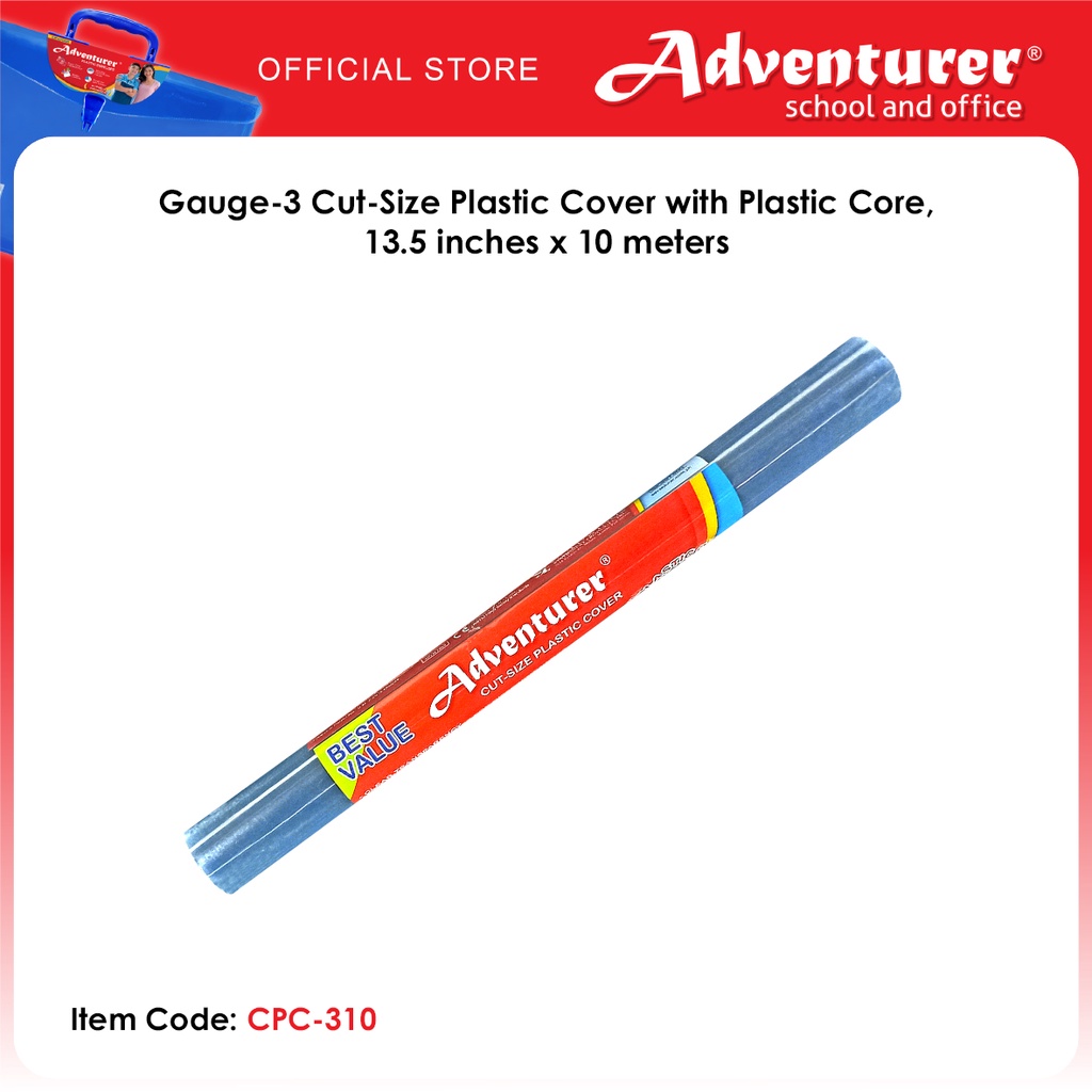 Adventurer Gauge-3 Cut-Size Plastic Cover with Core, 13.5 inches x 10 ...