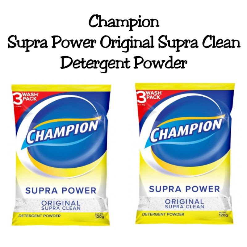 Champion Supra Power Original Supra Clean Detergent Powder | Shopee ...