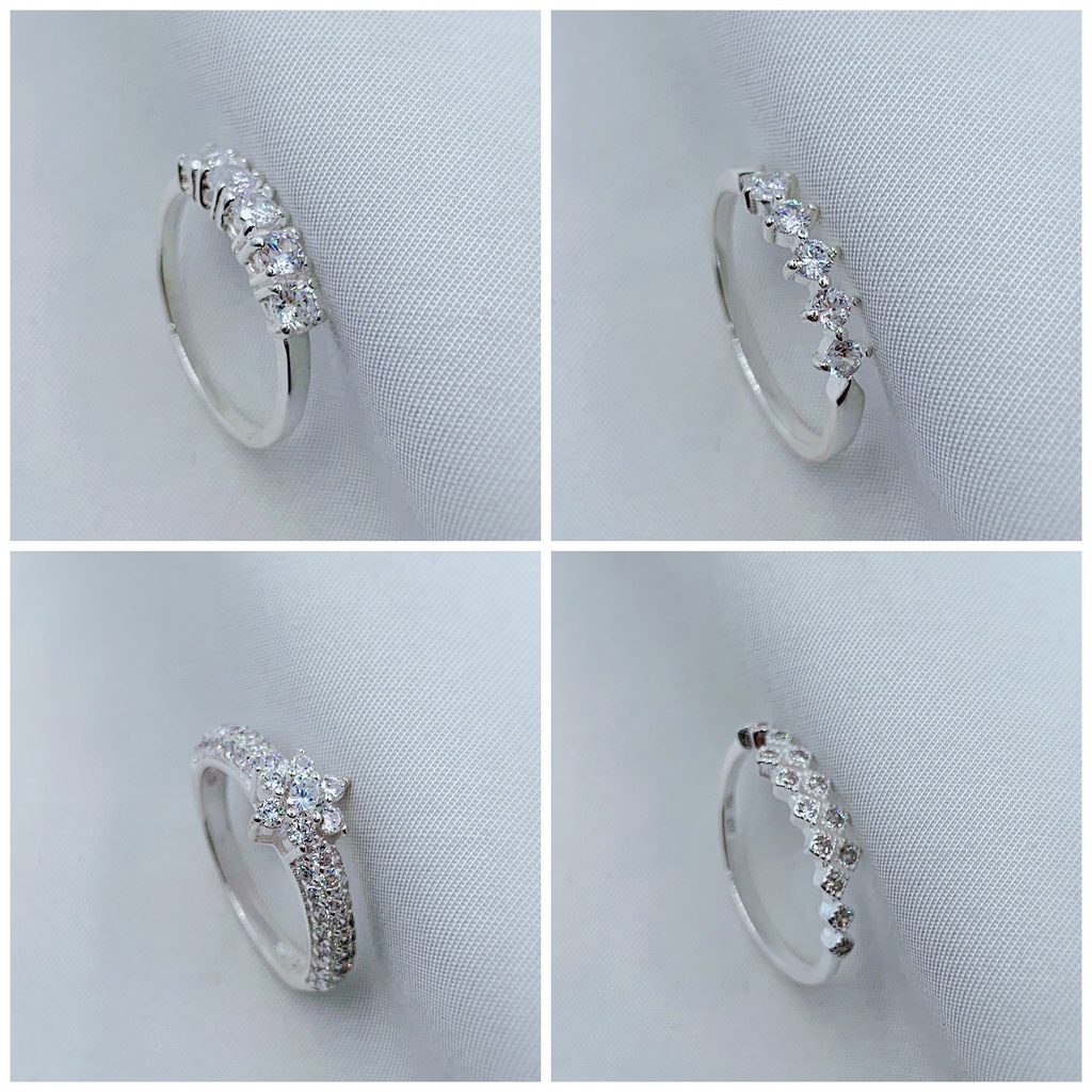 Silver Palace Genuine 925 Italy Silver NJS-M Ladies Ring w/stone ...