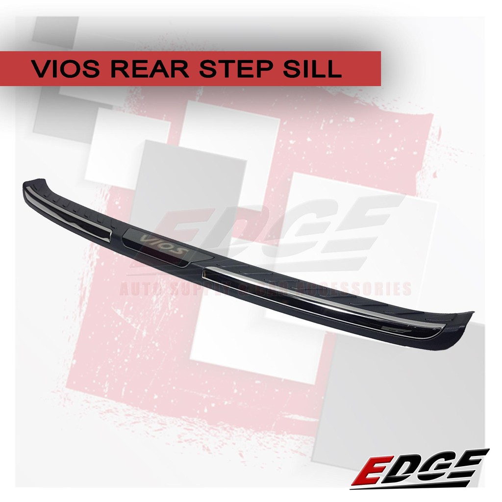 (Rear Step Sill - Toyota Vios 2018-2019) trd rear bumper | Shopee ...