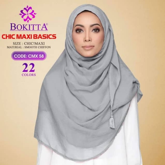 Bokitta Chic Maxi Basics Smooth Chiffon Collection Collection | Shopee Philippines