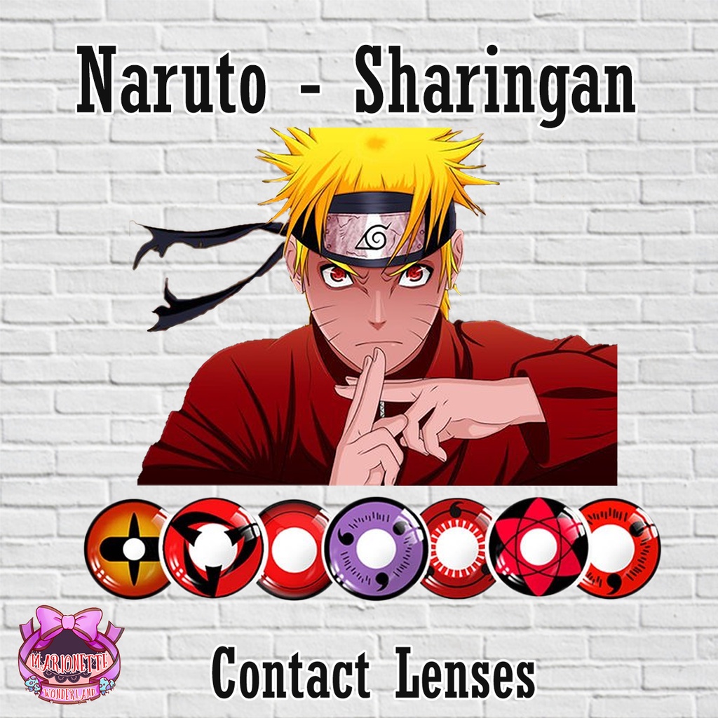 Naruto Shippuden Sharingan Contact Lens | Shopee Philippines