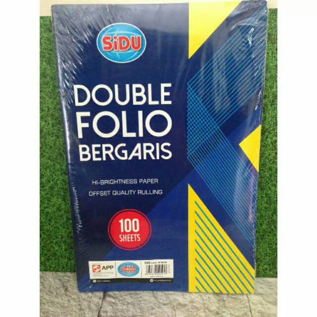 Double folio Striped sidu (30 Sheets) | Shopee Philippines