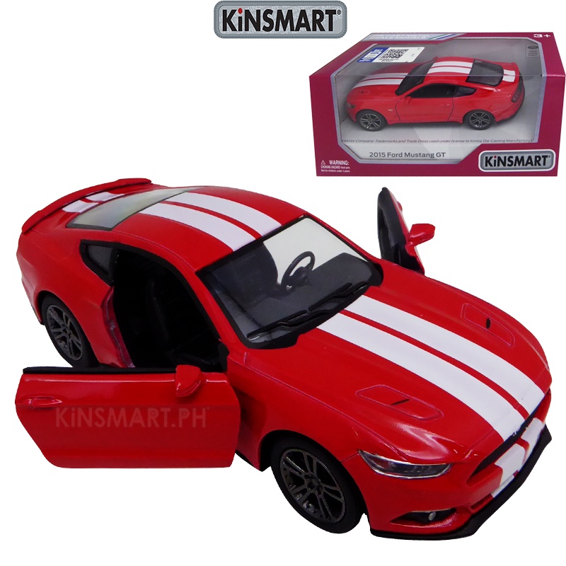Kinsmart 1:38 2015 Ford Mustang GT Pullback Diecast Collectible ...