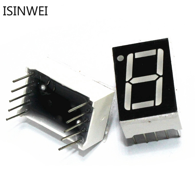 10pcs 1 Bit 0.56" 0.56in Red LED Digital tube Common Anode/Cathode ...