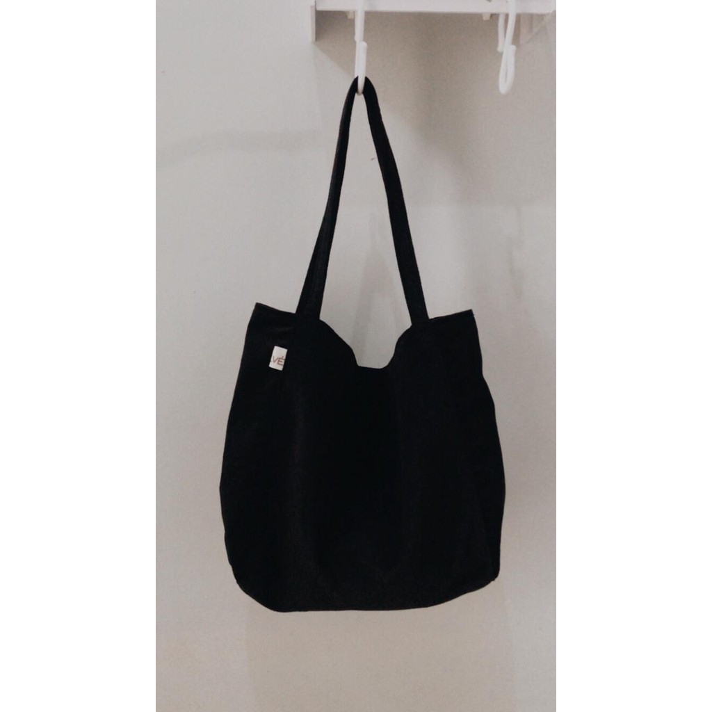 Totebag Women's Falve / Women's Bag / Purple Black | Shopee Philippines