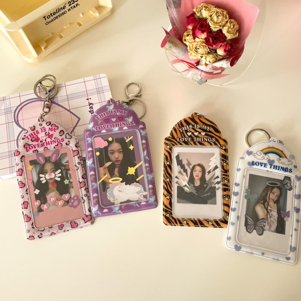 Kpop Photocard Card Holder With Kawaii Keychain Protector | Shopee ...