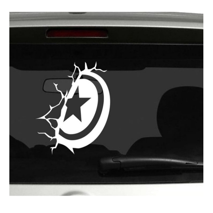 CAPTAIN AMERICA LOGO STICKER LAPTOP MOTORCYCLE CAR CUTTING | Shopee ...