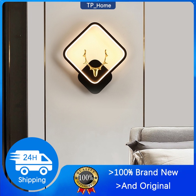 Nordic led wall lamp bedroom Acrylic Modern minimalist Indoor wall ...