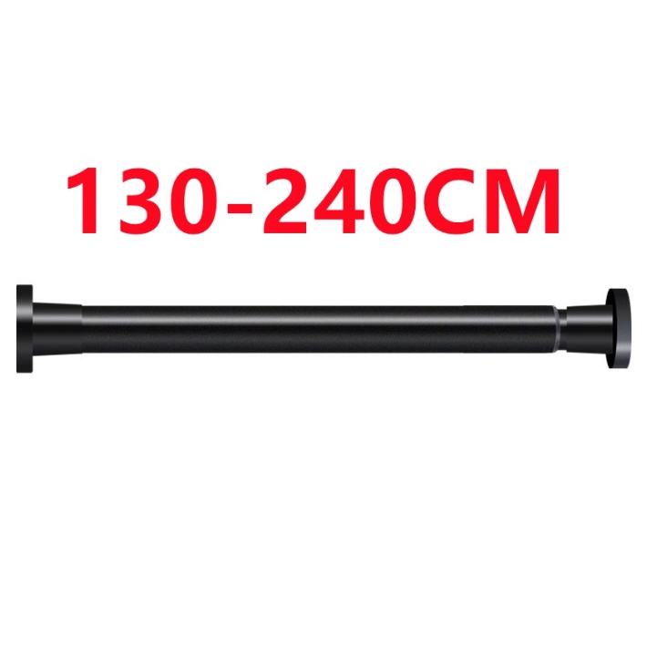 25mm Punch-Free Adjustable Shower Curtain Rod Telescopic Rod Strong ...