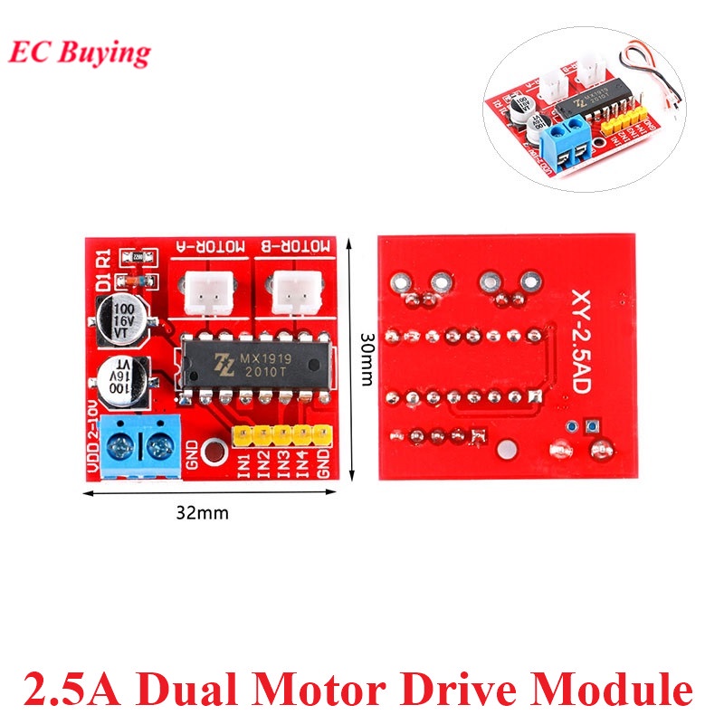 Kit 2.5A Dual Channel DC Motor Driver Mini Module Beyond L298N PWM ...