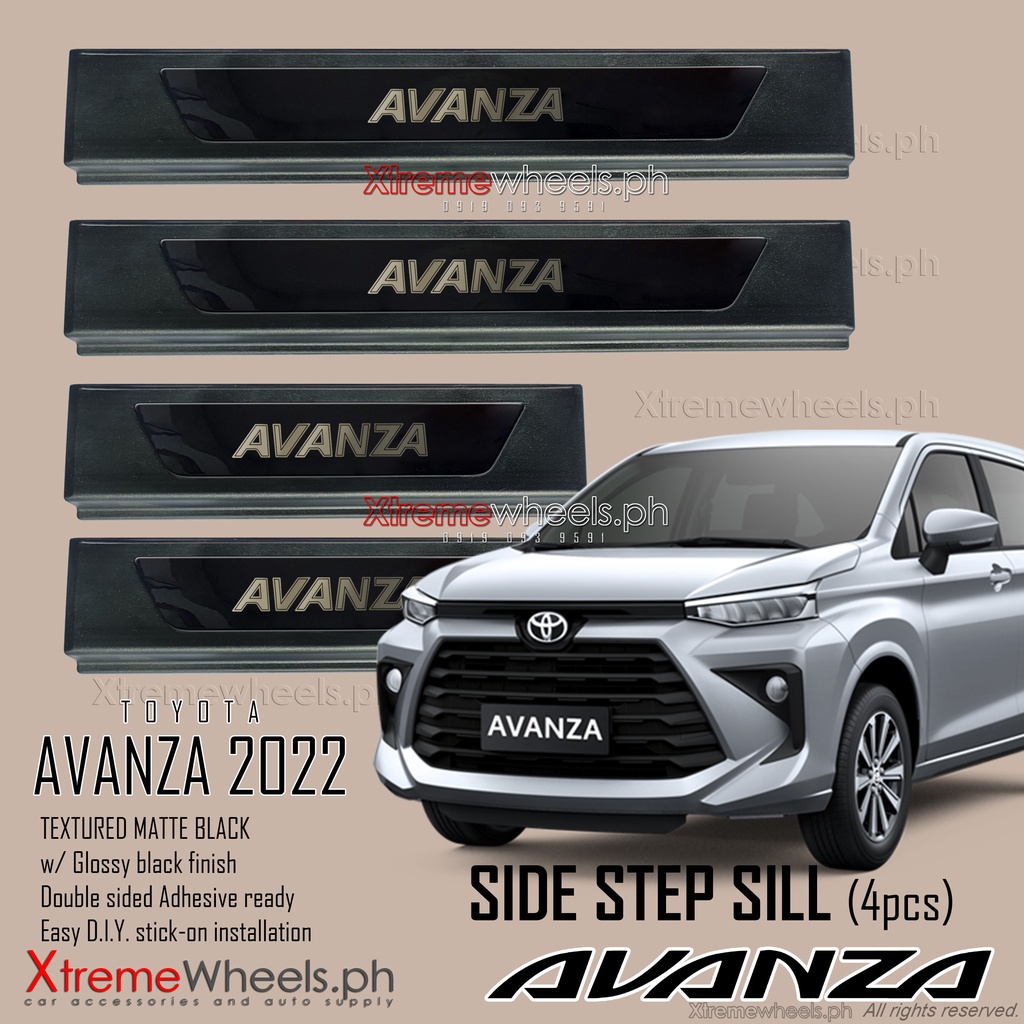 Avanza J E G VELOZ 2022-2025 Thailand Made Door Step Protector / Side ...