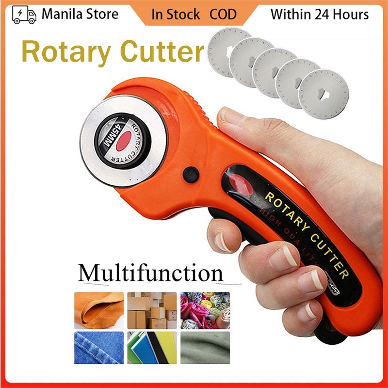 Leathercraft 45mm Rotary Cutter With 5 Circular Blade For Patchwork ...