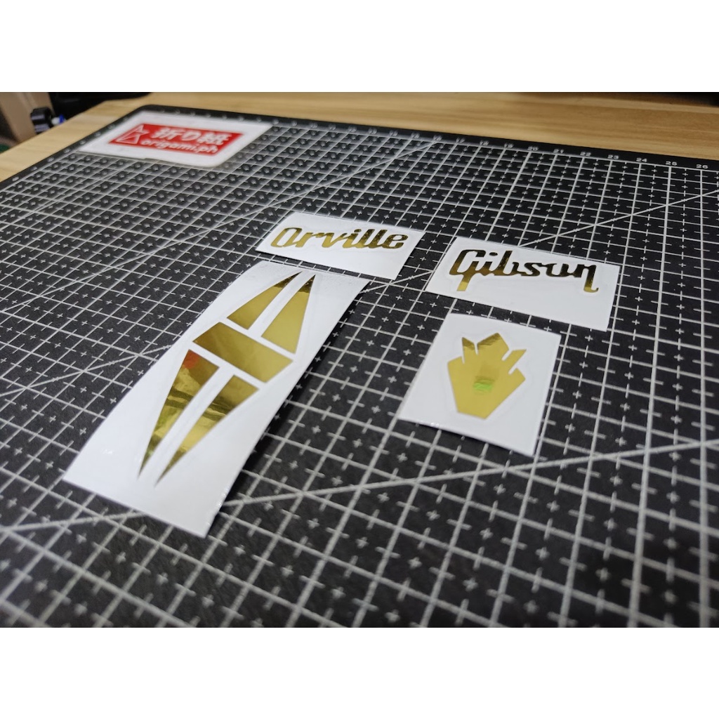Gibson Orville Les Paul Epiphone PRS ESP Stellar Guitar Headstock Decal ...