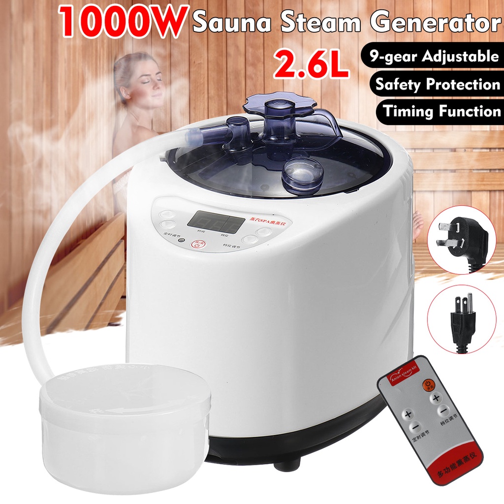110V Sauna Steamer Pot Generator Steam SPA Pot Machine with Remote ...