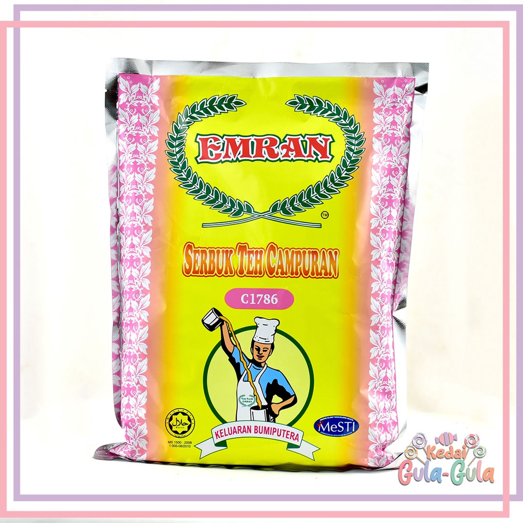 1kg Serbuk Teh Campuran EMRAN (pink C1786) Mixed Tea Dust for Large ...