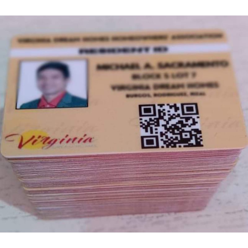 PVC ID Card ATM size Printing Back and front | Shopee Philippines
