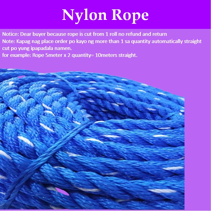 Nylon Rope 1 Meter 10-20mm For Lifting-Pulling | Shopee Philippines