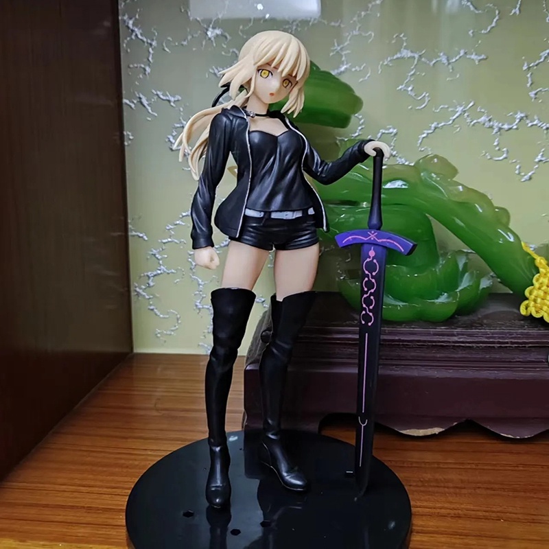 23cm Anime Fate Stay Night Figure Casual Clothes Saber PVC Action ...