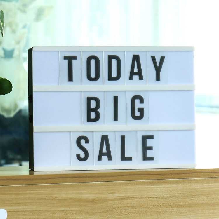 LED Letter light box home decorative lights & LED Cinematic Letter ...