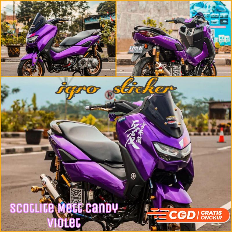 UNGU Purple Candy Scotlite Sticker L 50 cm Premium Quality Purple Candy ...