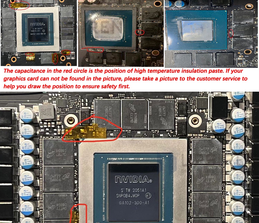 GPU RAM Copper Heat Sink For Radiator Memory Miner BTC RTX 3060 3070 ...