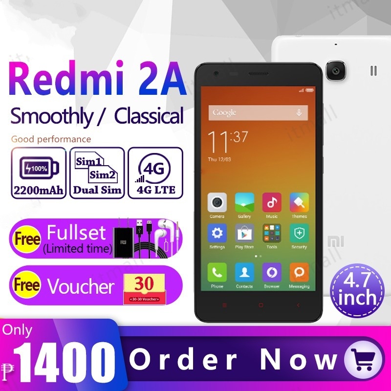 LQ Redmi 2A Used 2GB+16GB Phone android Smartphone Mobiles Xiaomi Free ...