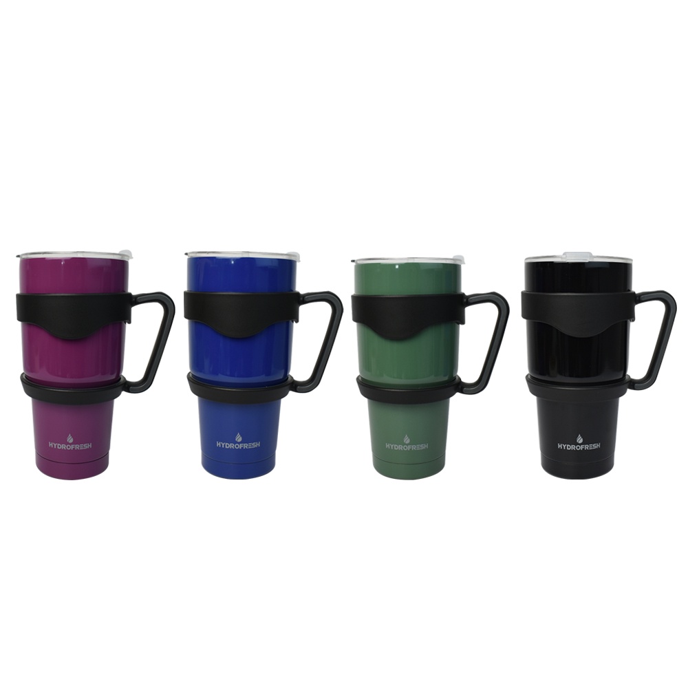 Surplus Hydrofresh Stainless Mug with Straw and Removable Handle 880ml ...