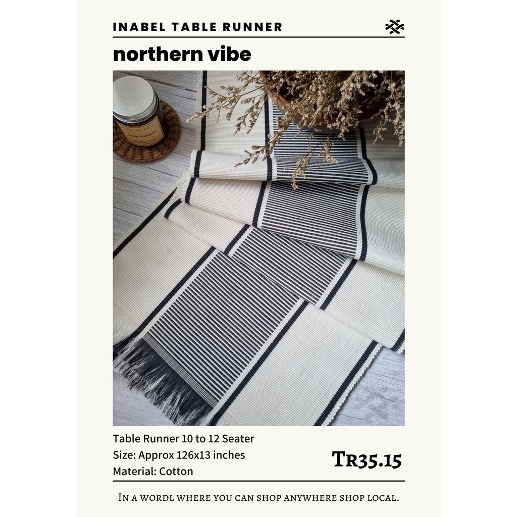 Inabel Table Runner 8 to 10 Seater (L102-104xW13inches) - Pride of ...