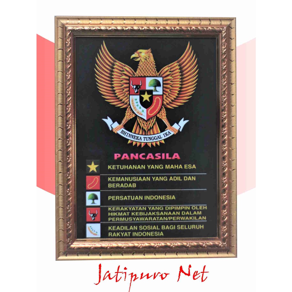 Garuda Pancasila A4+ frame | Shopee Philippines