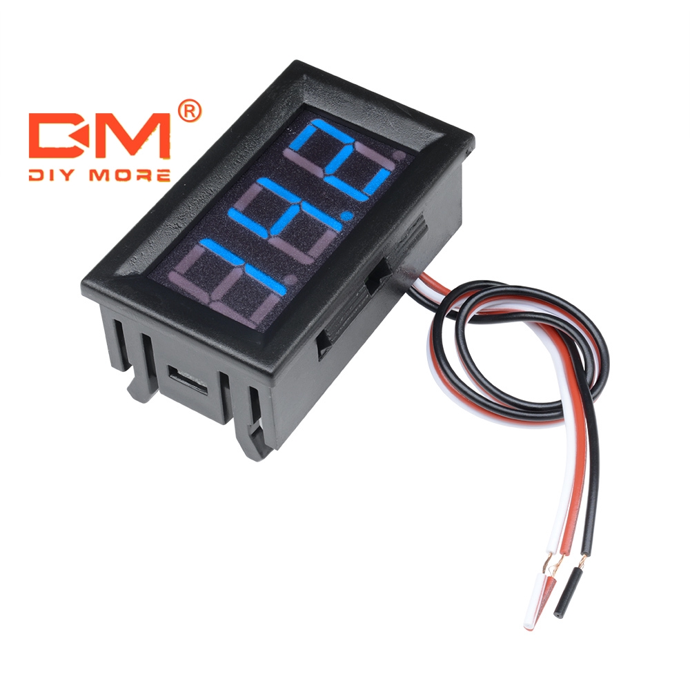 DIYMORE Blue Led Display 3 Wire 0.56 Inch Dc 5 - 30v Digital Voltmeter ...