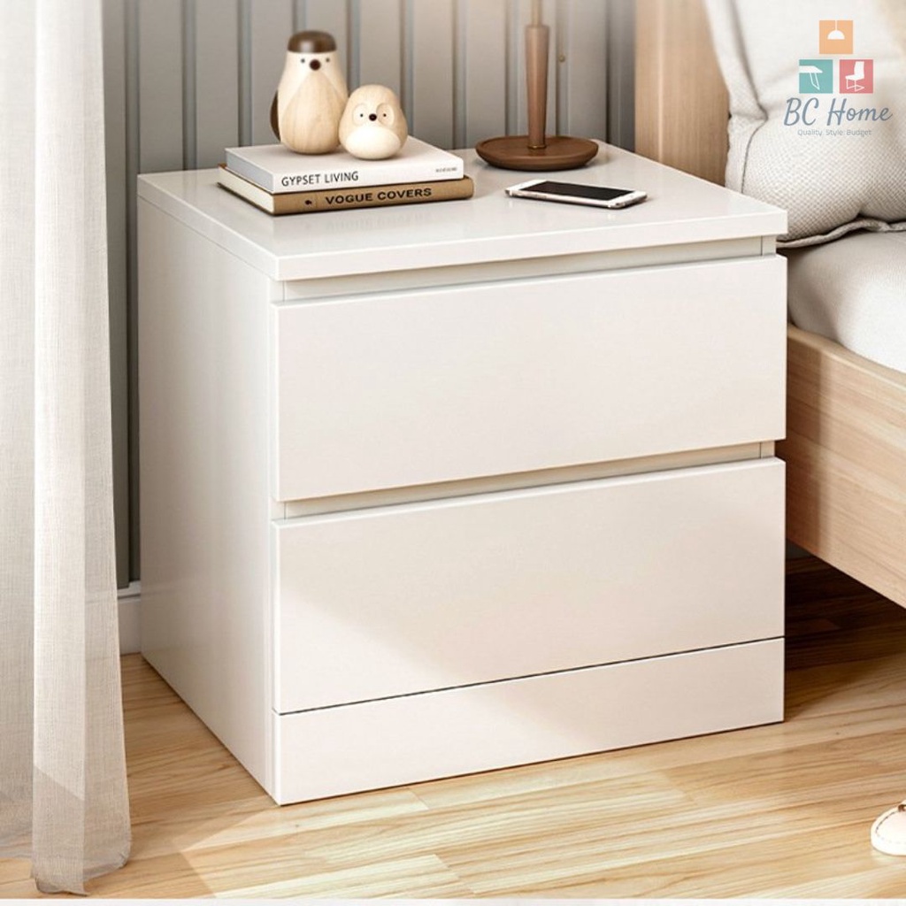 Minimalist Nordic Bedside Table 2 Drawers | Shopee Philippines